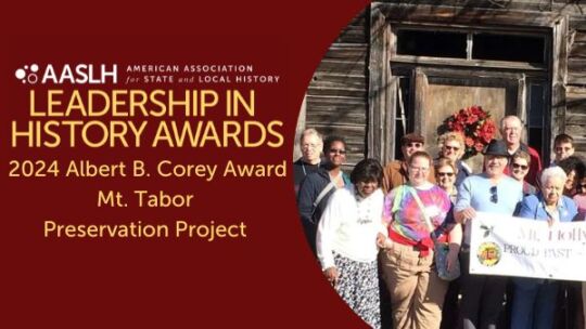 Announcing the AASLH 2024 Albert B. Corey Award Winner – AASLH